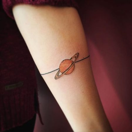 Saturn Tattoo: 42 Best Examples of This Majestic Planet You Will ...