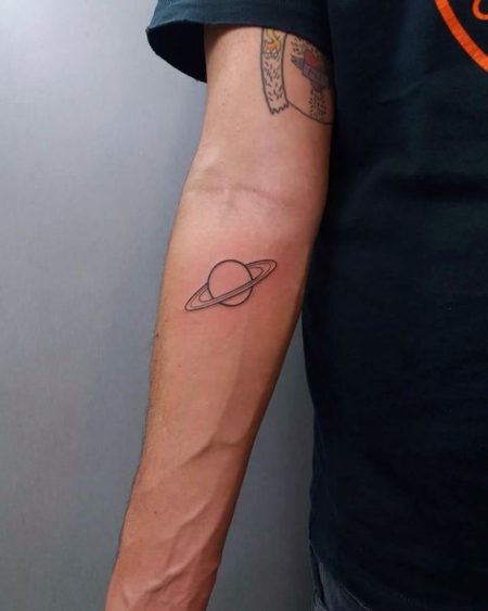 Saturn Tattoo: 42 Best Examples of This Majestic Planet You Will ...