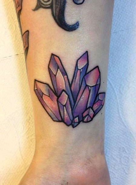 Crystal Tattoo: 42 Timeless Gemstone Tattoo Ideas That Attract Good Luck