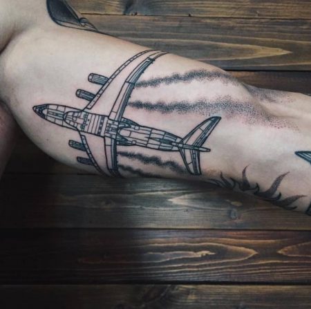 Airplane Tattoo Ideas That Will Make You Want To Travel Right Now