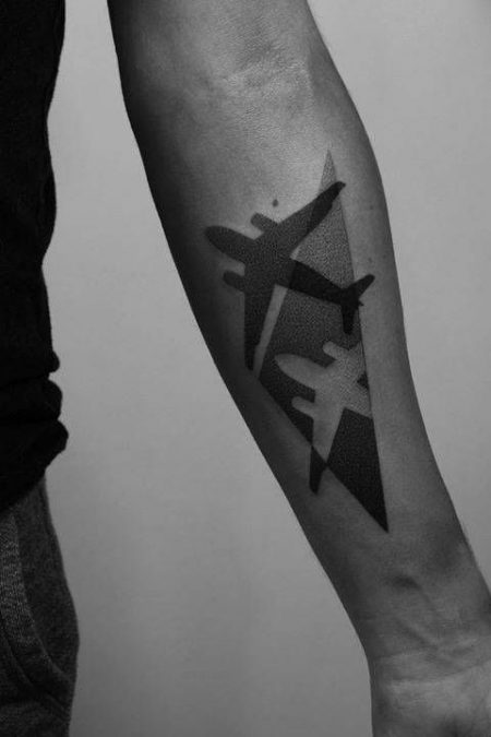 Airplane Tattoo Ideas That Will Make You Want To Travel Right Now