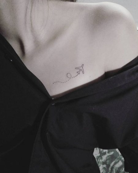 Airplane Tattoo Ideas That Will Make You Want To Travel Right Now