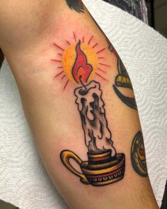 Candle Tattoo Ideas That Will Remind You Of The Eternal Presence 🕯️