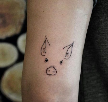 Pig Tattoo Ideas For Animal Lovers And Vegans 🐷