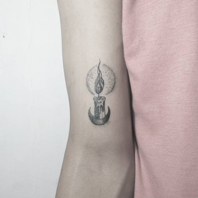 Candle Tattoo Ideas That Will Remind You Of The Eternal Presence 🕯️